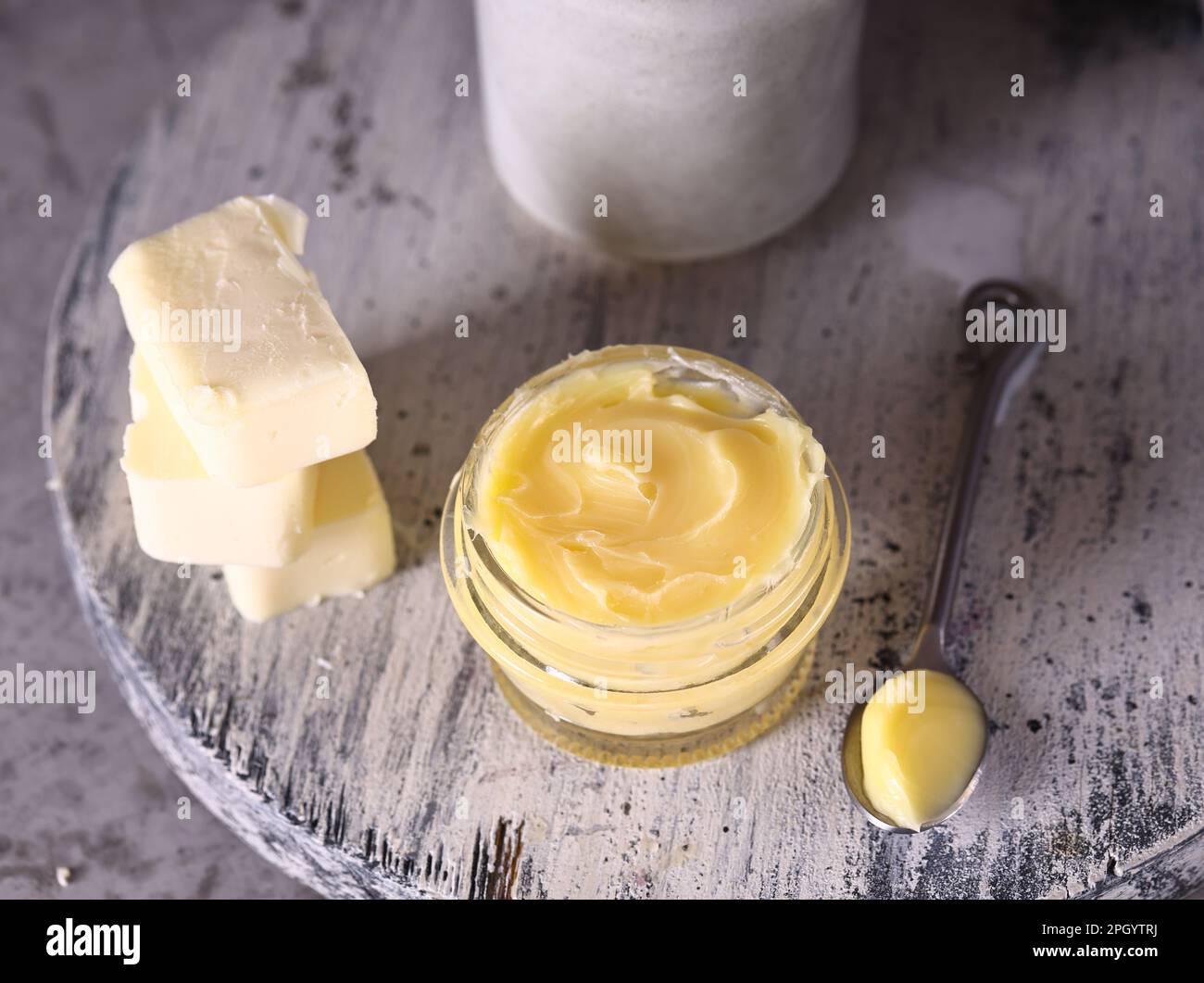 butter ghee, healthy super food Stock Photo - Alamy