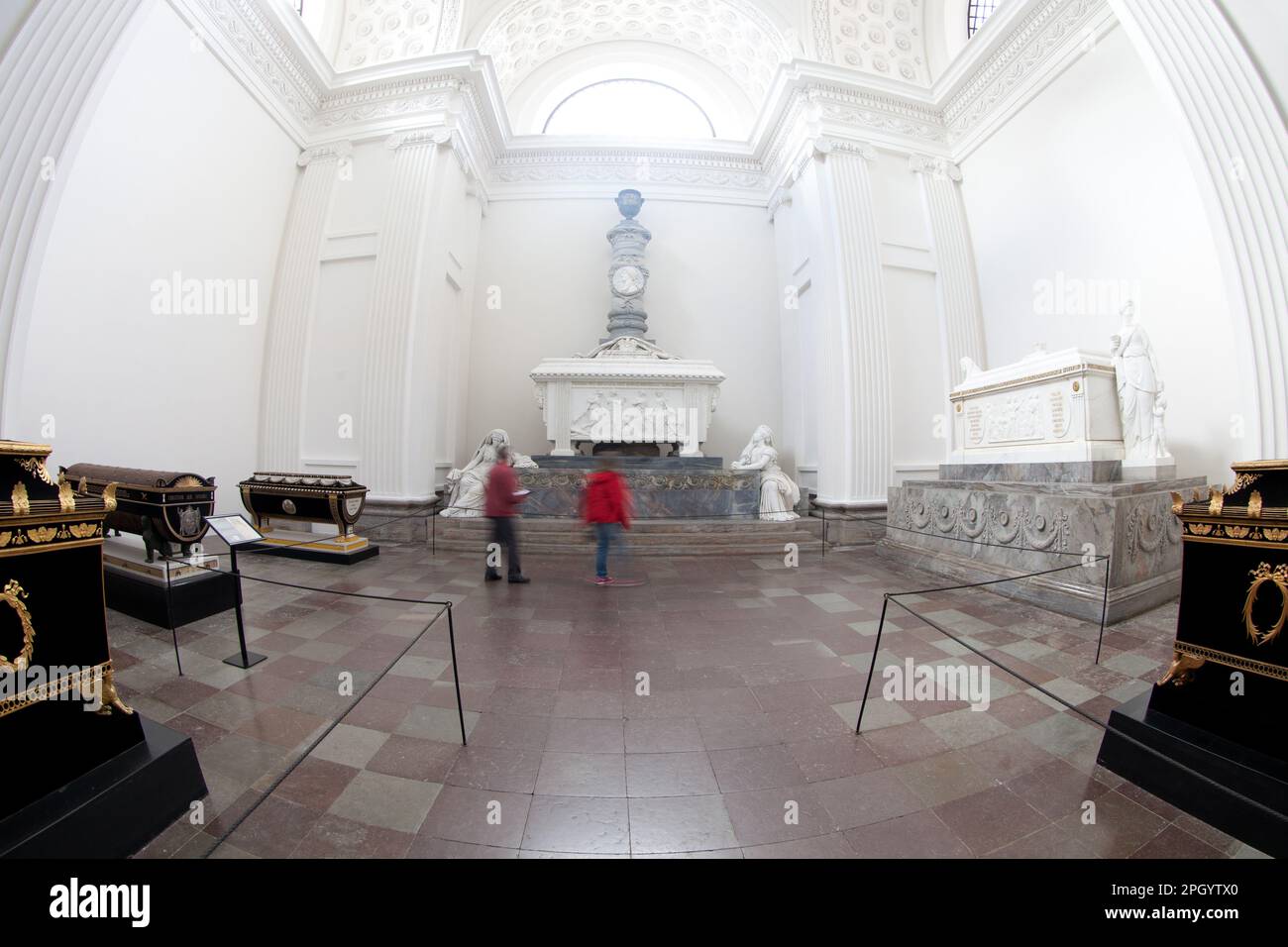 Roskilde Cathedral in Denmark A Gothic cathedral built of brick in the ...