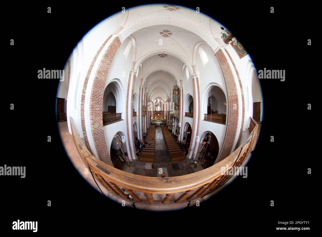 Roskilde Cathedral in Denmark A Gothic cathedral built of brick in the ...