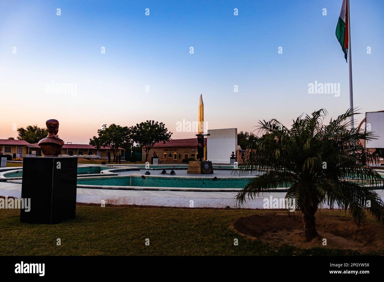 indian army unit insignia with national flag from unique perspective at ...