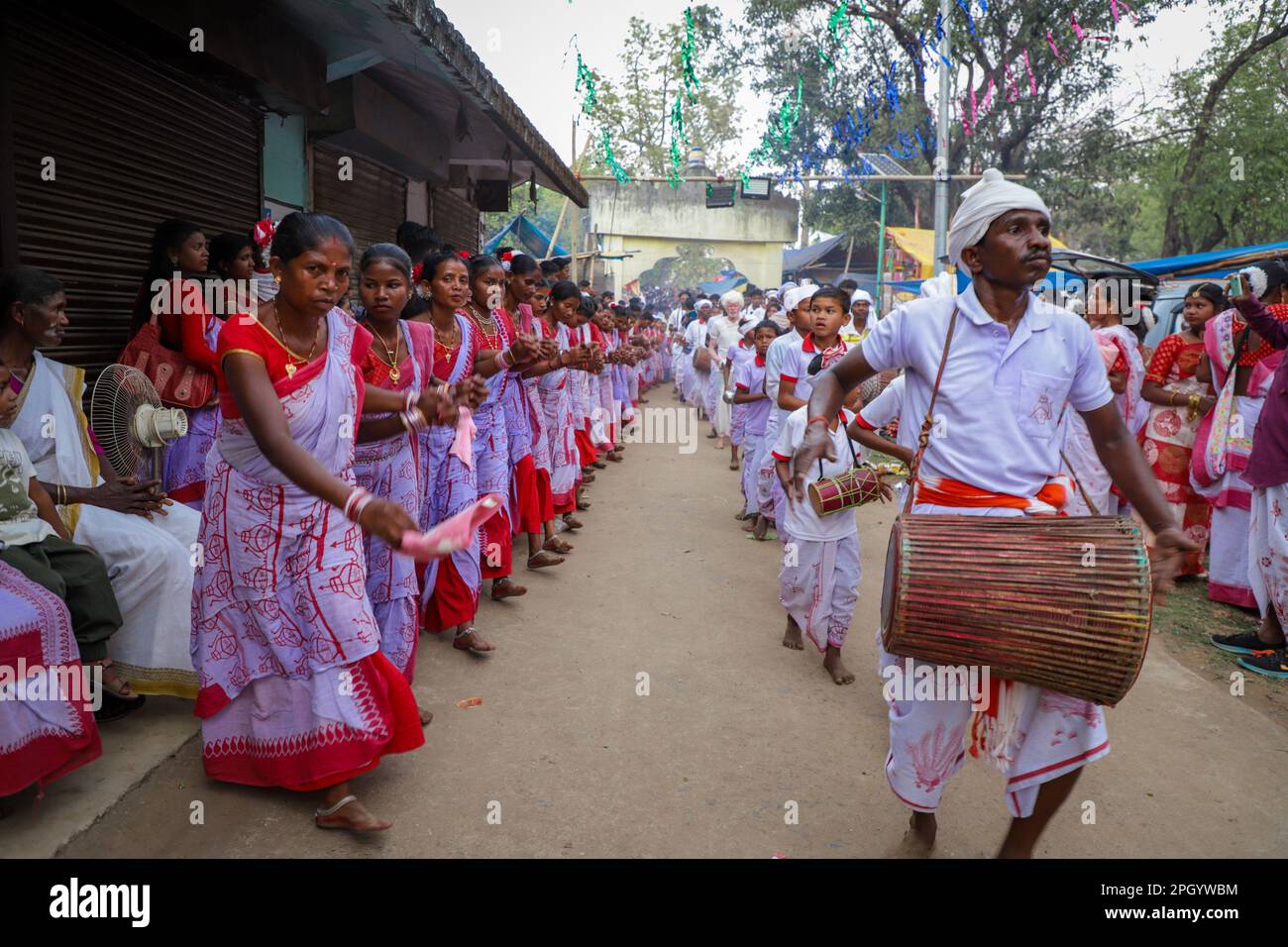 Potka, East Singhbhum, India. 24th Mar, 2023. The Sarhul festival ...