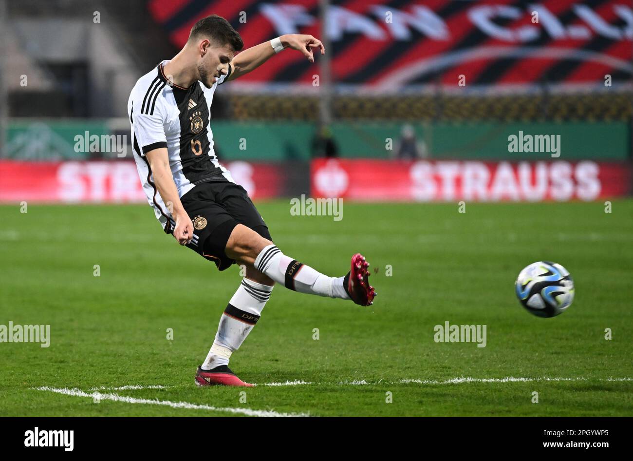 24 March 2023, Hesse, Frankfurt/Main: Soccer, U21 Men: Internationals ...