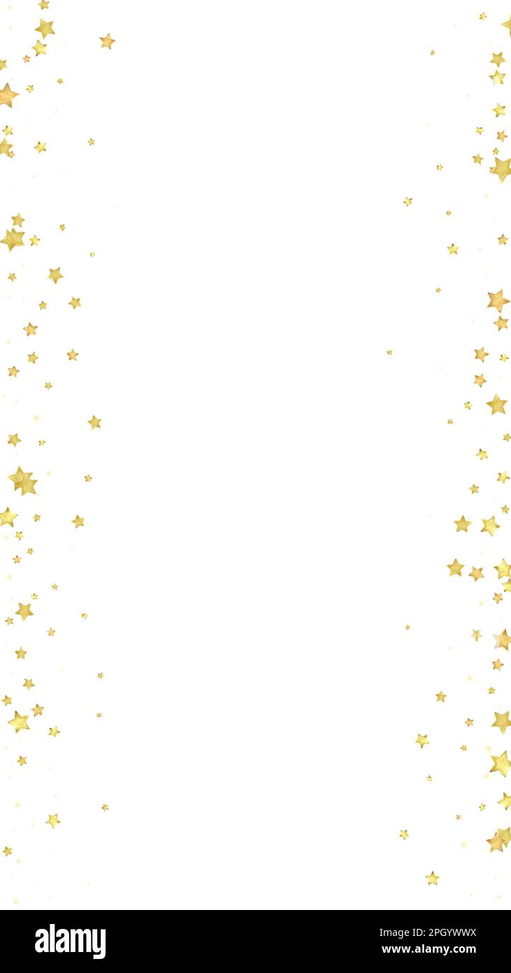 Magic stars vector overlay. Gold stars scattered around randomly ...