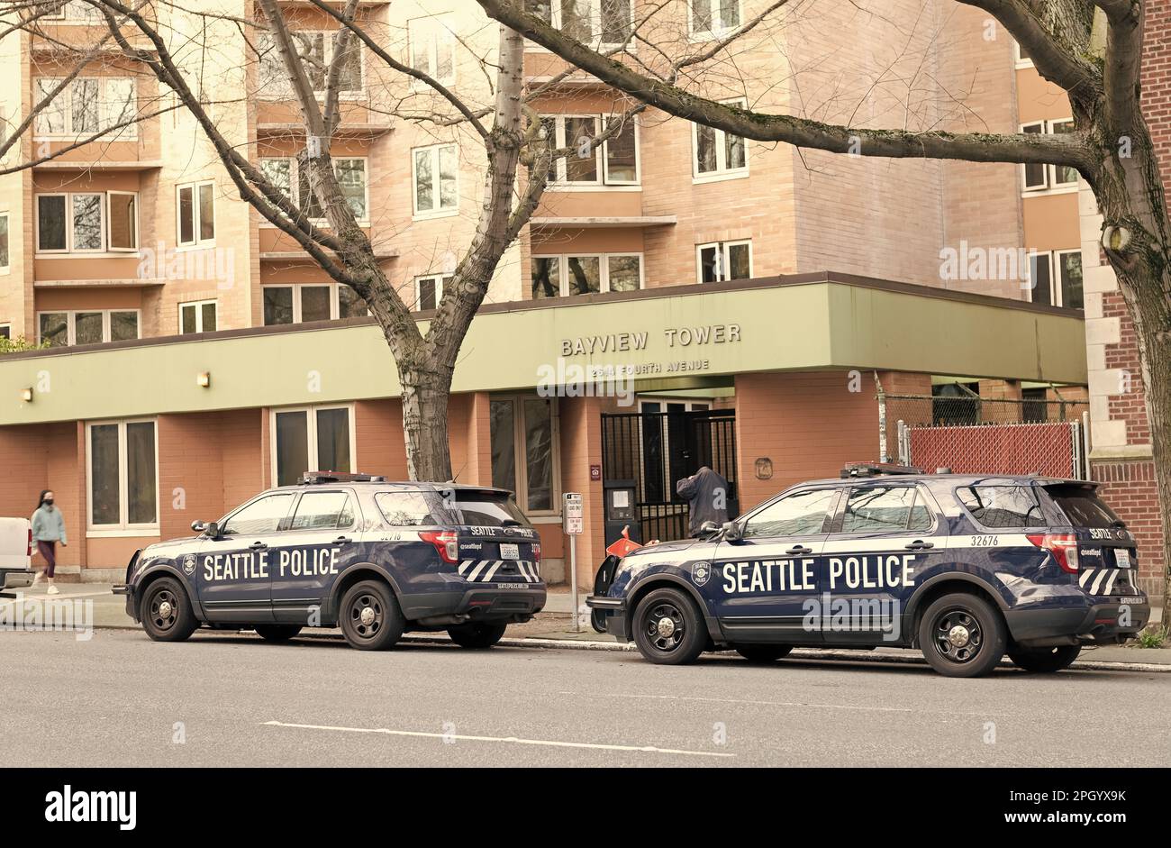 Seattle, Washington D.C. USA - April 03, 2021: seattle police cars ...