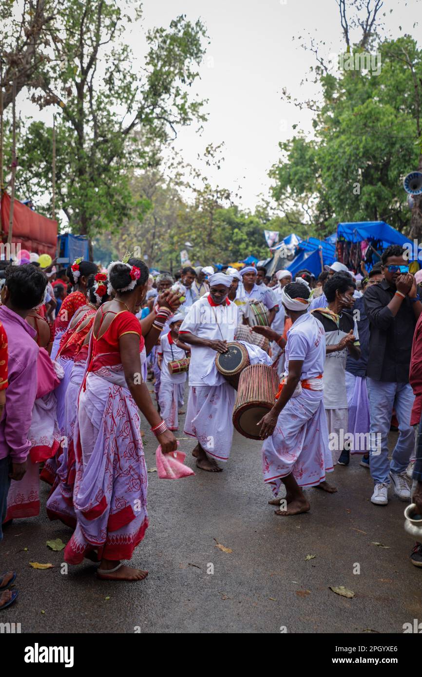 Potka, East Singhbhum, India. 24th Mar, 2023. The Sarhul festival ...