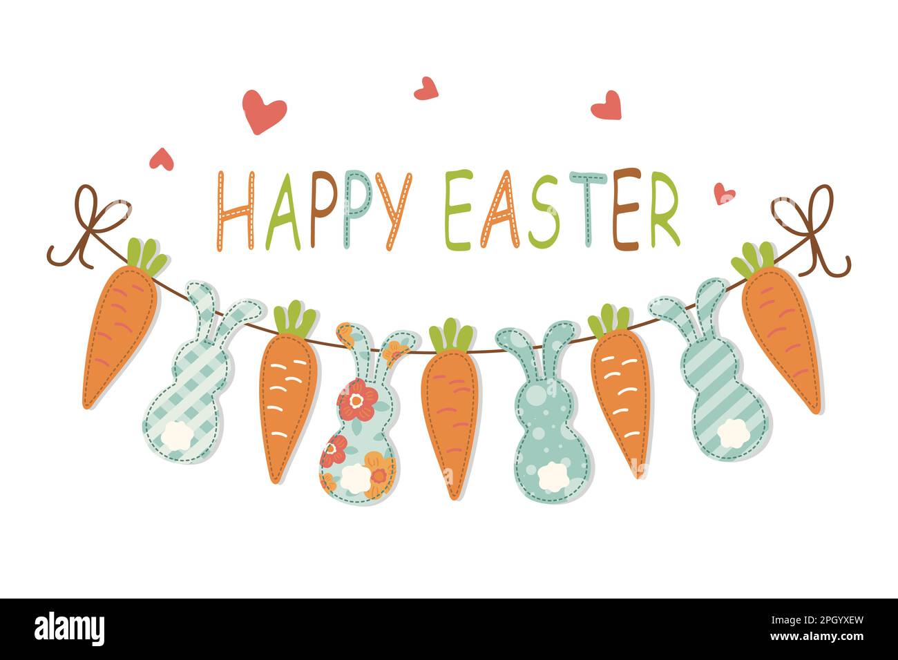 Carrots for the easter bunny retro design hi-res stock photography and ...