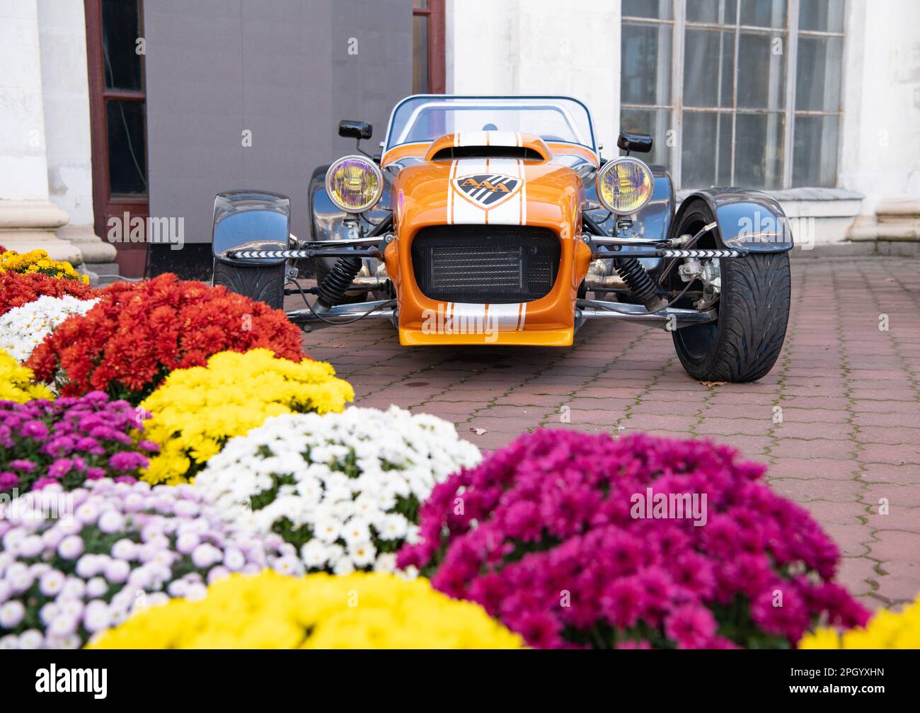 Kyiv, Ukraine - November 02, 2022: MK Indy lotus super seven retro car ...