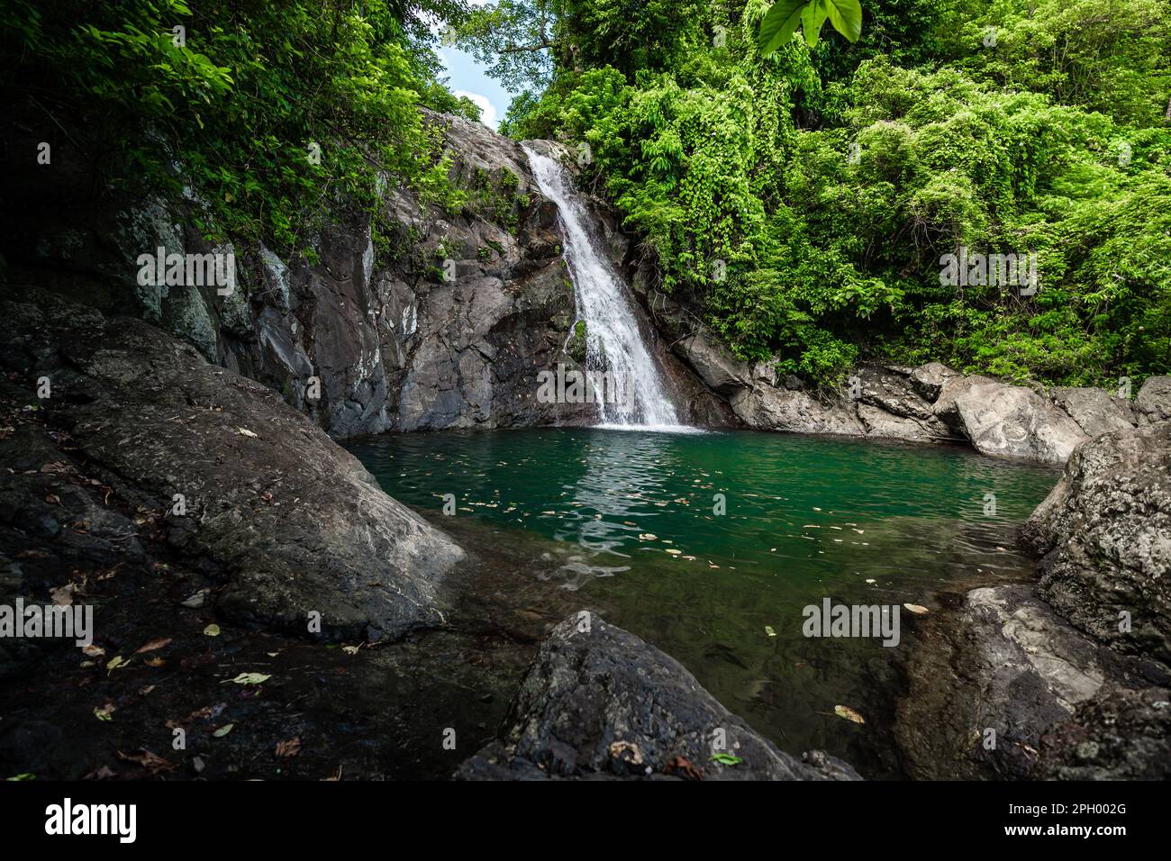 Beautiful Maribiina waterfalls at Bato, Catanduanes, Philippines Stock ...