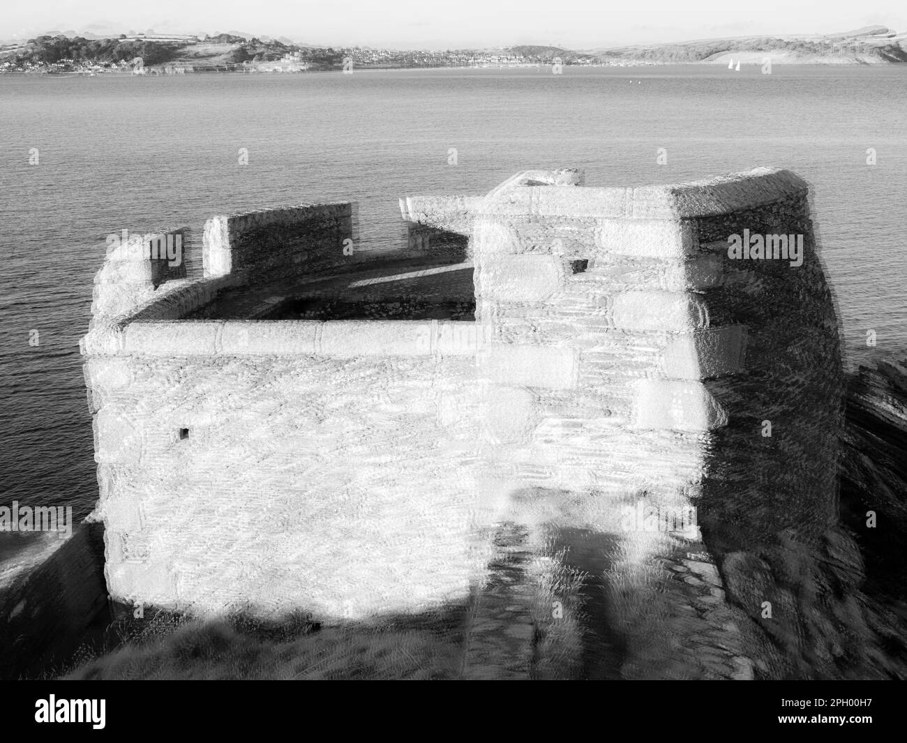 Black and White Landscape, Little Dennis Fort, Pendennis Point ...