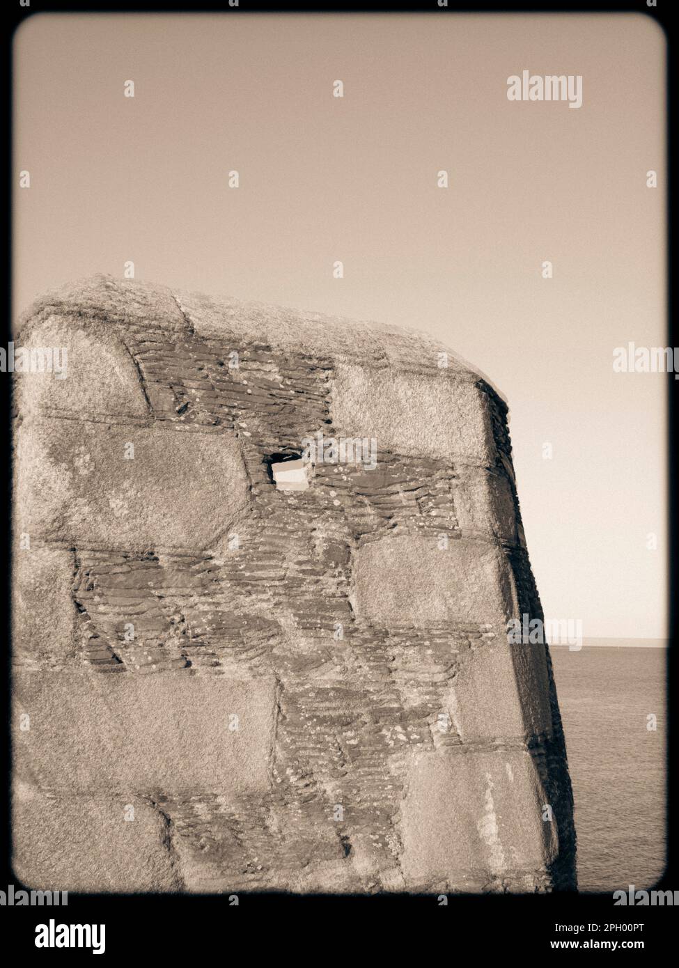 Black and White Landscape, Little Dennis Fort, Pendennis Point ...