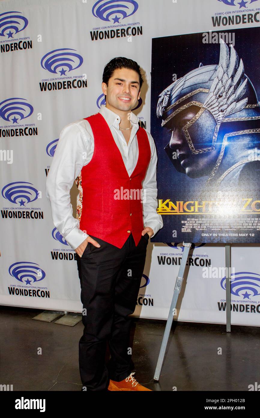 Diego Tinoco at a fan signing for "Kights of the Zodiac" during the ...