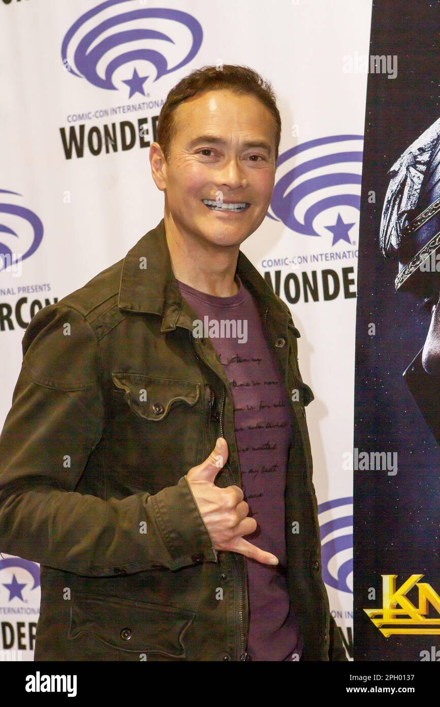 Mark Dacascos at a fan signing for "Kights of the Zodiac" during the ...