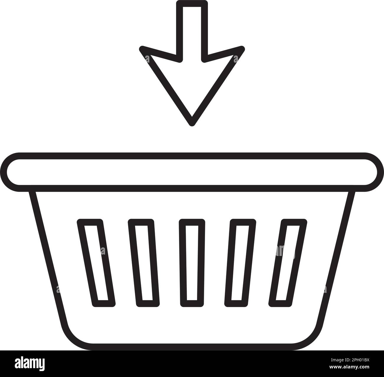 Information technology add to basket vector icon illustration Stock ...