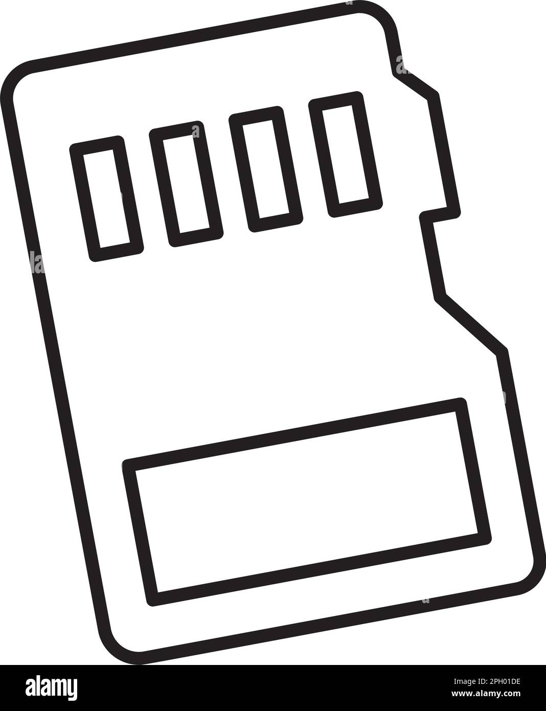 Information technology sd card vector icon illustration Stock Vector ...