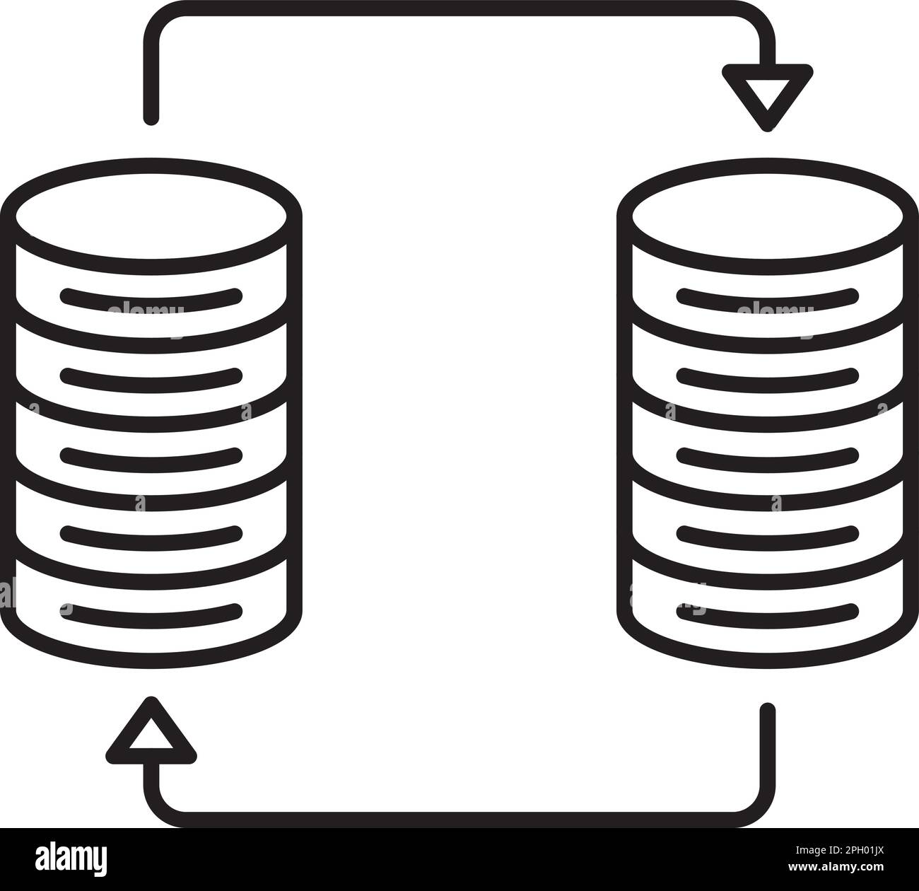 Information technology server storage vector icon illustration Stock ...
