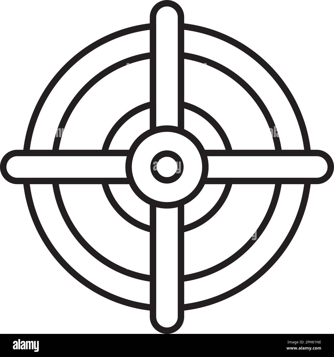 Information technology target vector icon illustration Stock Vector ...