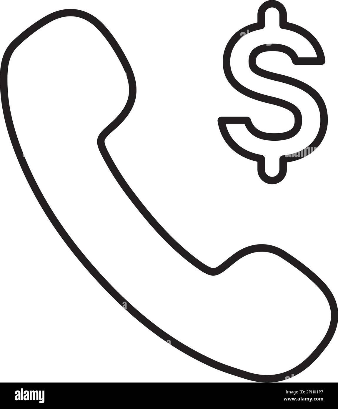 Information technology dollar sign, call vector icon illustration Stock ...