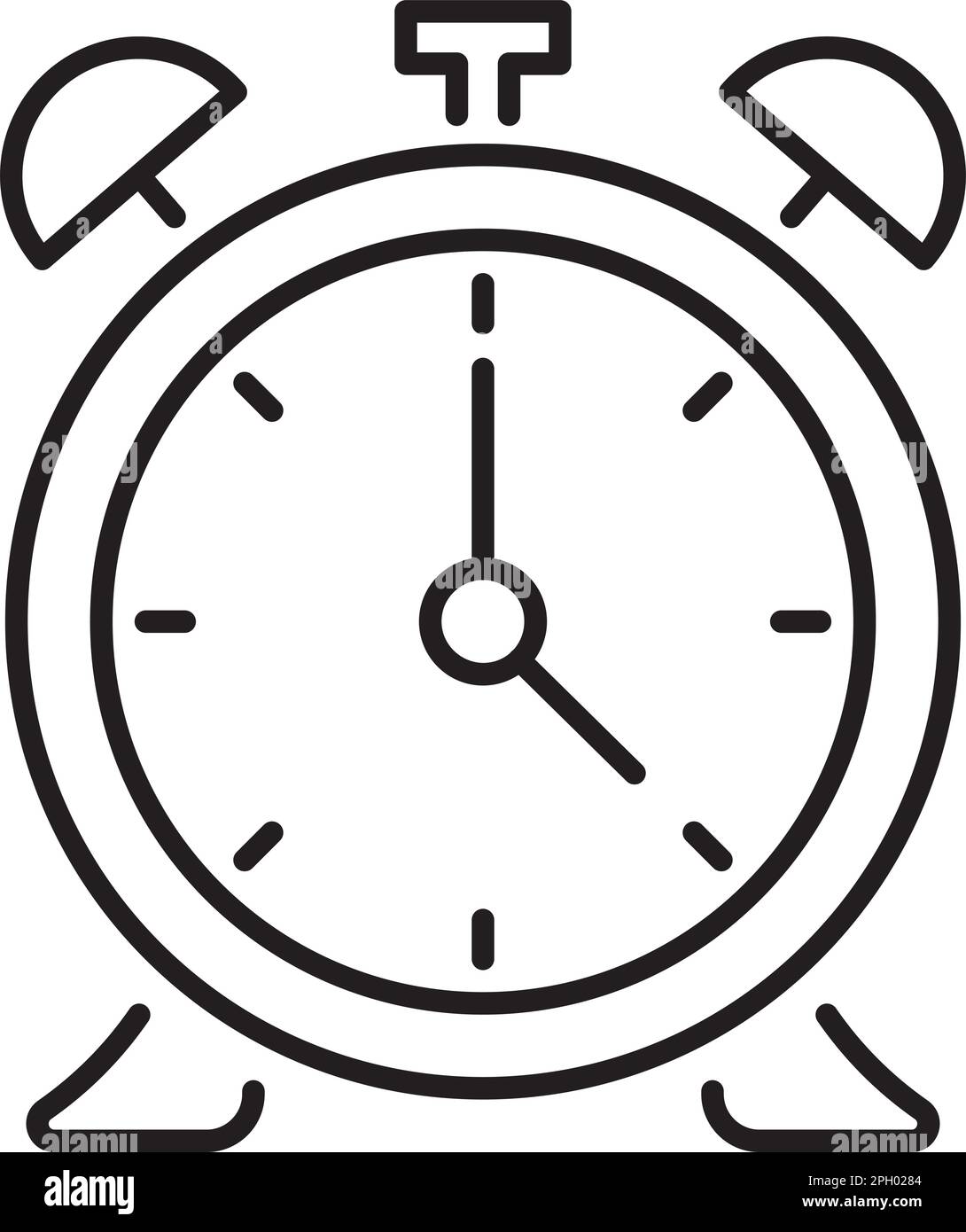 Project management alarm clock vector icon illustration Stock Vector ...