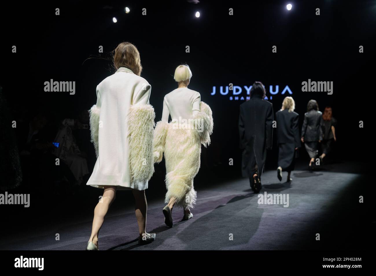 SHANGHAI, CHINA - MARCH 24, 2023 - Models attend the JUDYHUA SHANGHAI ...