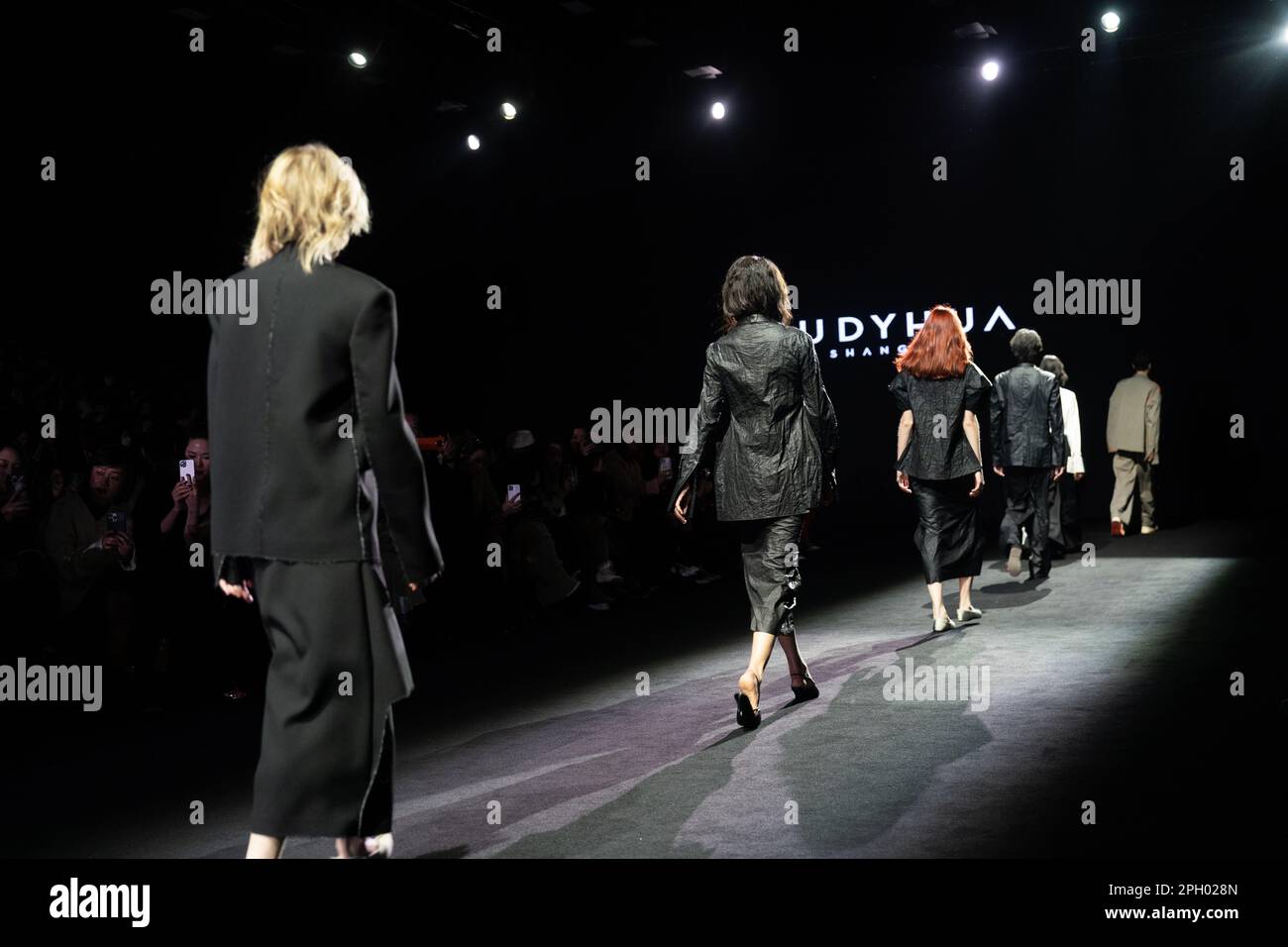 SHANGHAI, CHINA - MARCH 24, 2023 - Models attend the JUDYHUA SHANGHAI ...