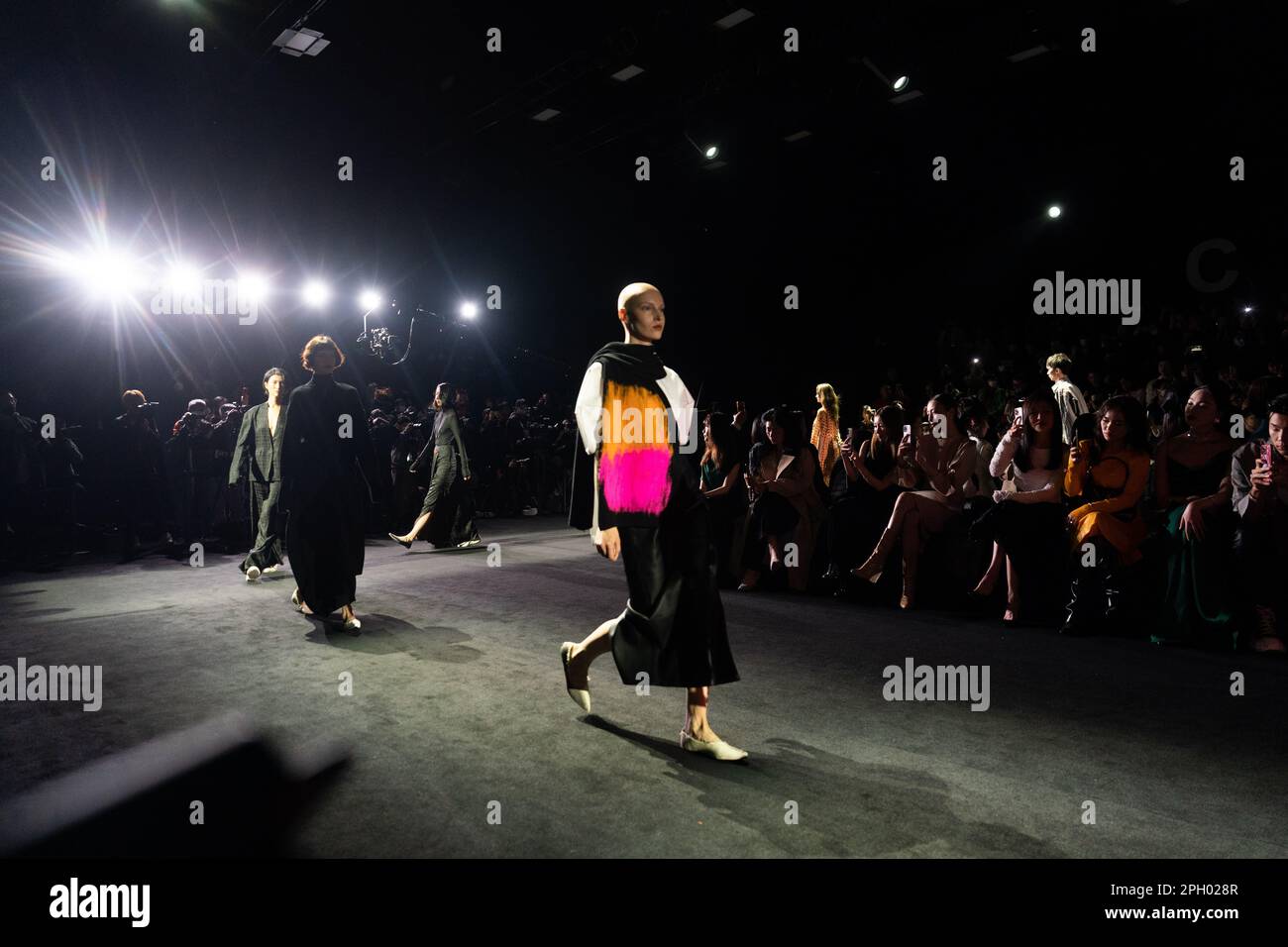 SHANGHAI, CHINA - MARCH 24, 2023 - Models attend the JUDYHUA SHANGHAI ...