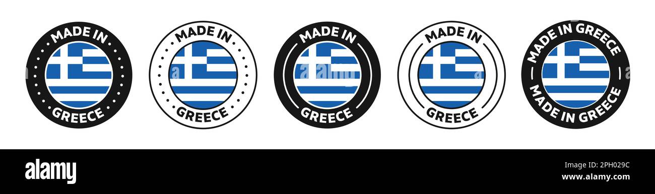 Greek product logo Cut Out Stock Images & Pictures - Alamy
