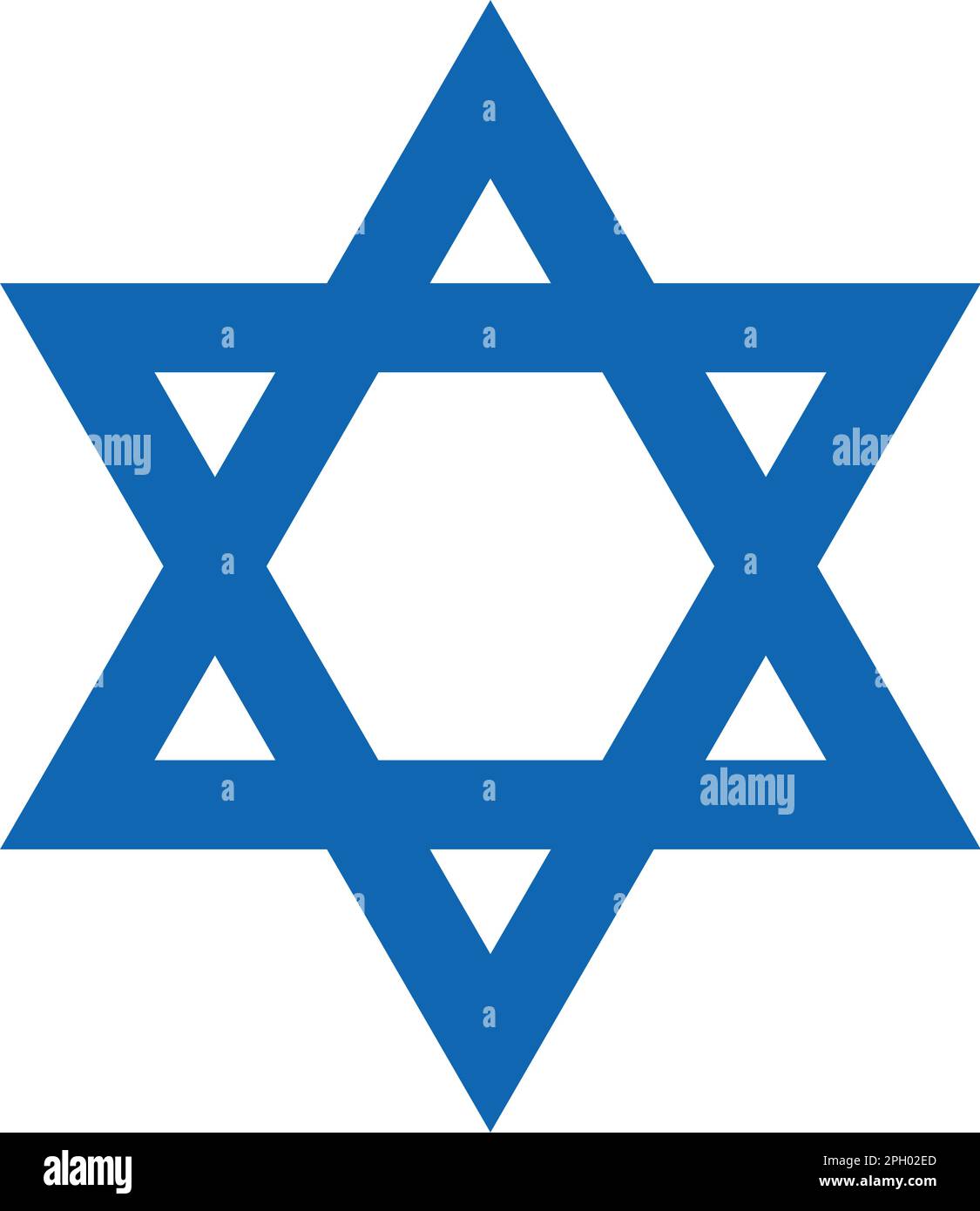 Star of David - Jewish star shape symbol, vector illustration of ...