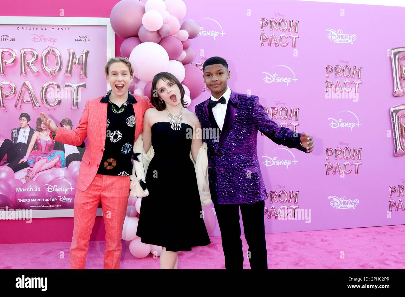 LOS ANGELES - MAR 24: Luke Busey, Shiloh Verrico, Alfred Lewis at Prom ...