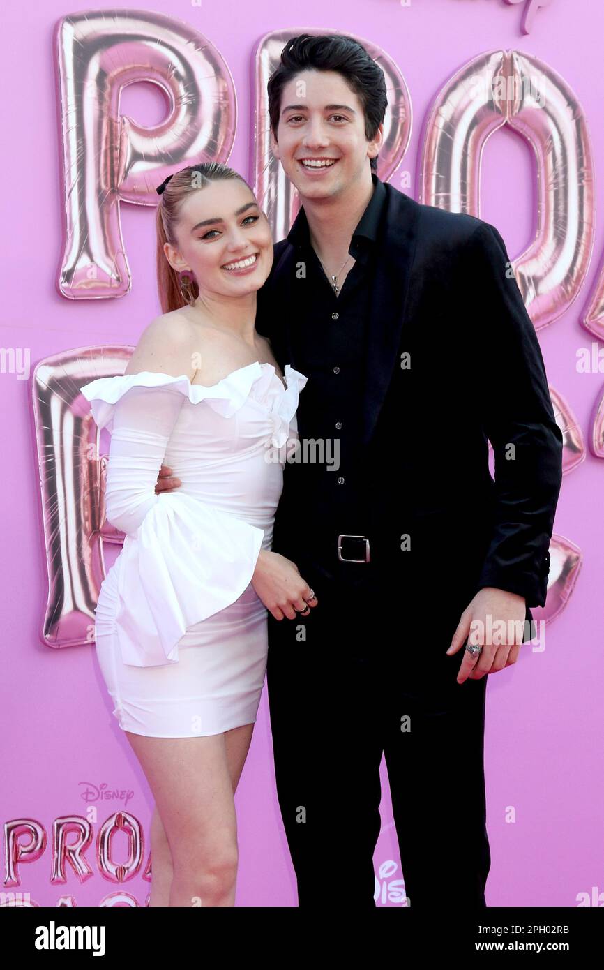 LOS ANGELES - MAR 24: Meg Donnelly, Milo Manheim at Prom Pact Premiere ...
