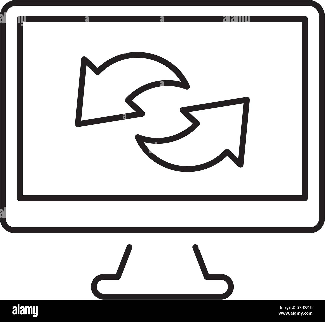 Project management monitor arrows hi-res stock photography and images - Alamy