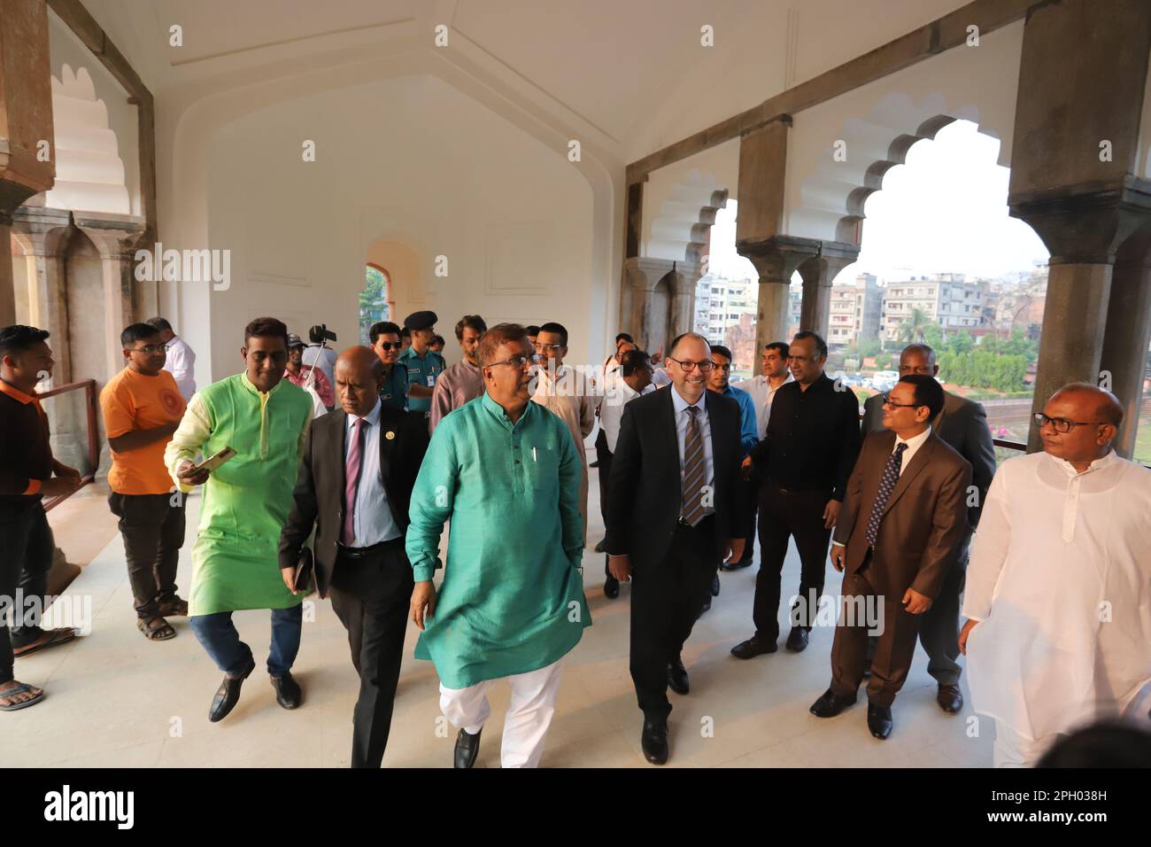 US Ambassador Peter Haas attends the closing ceremony of retrofitting ...