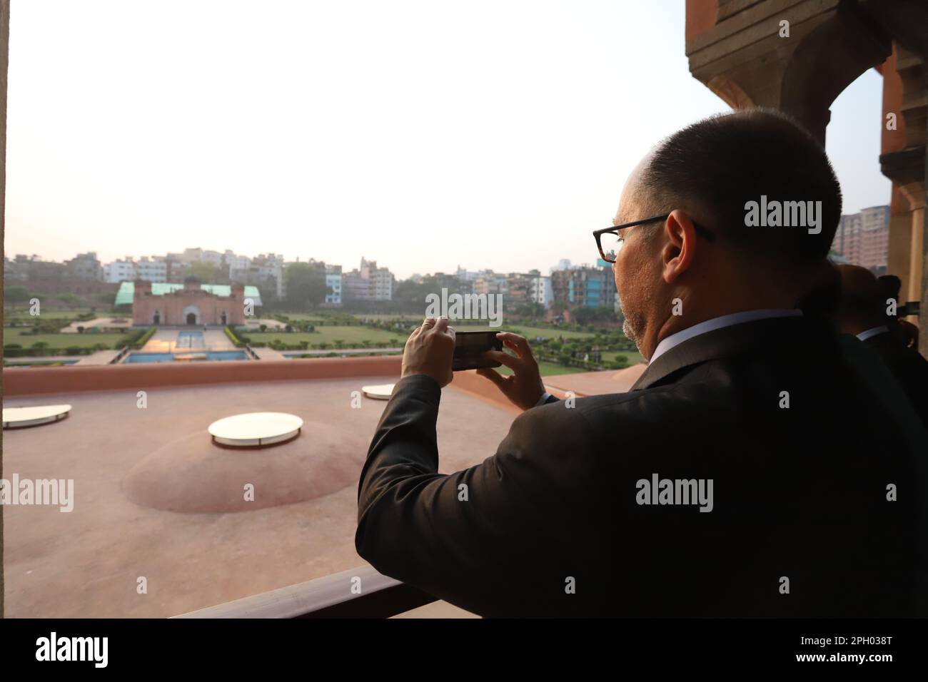 US Ambassador Peter Haas attends the closing ceremony of retrofitting ...