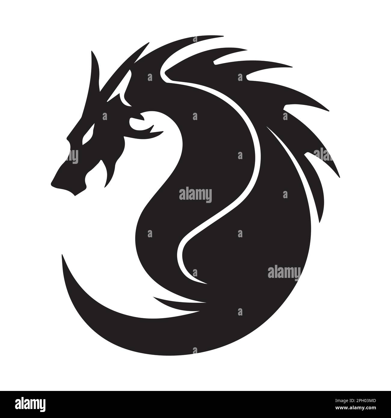 Dinosaur illustration. Angry scary giganotosaurus vector drawing ...