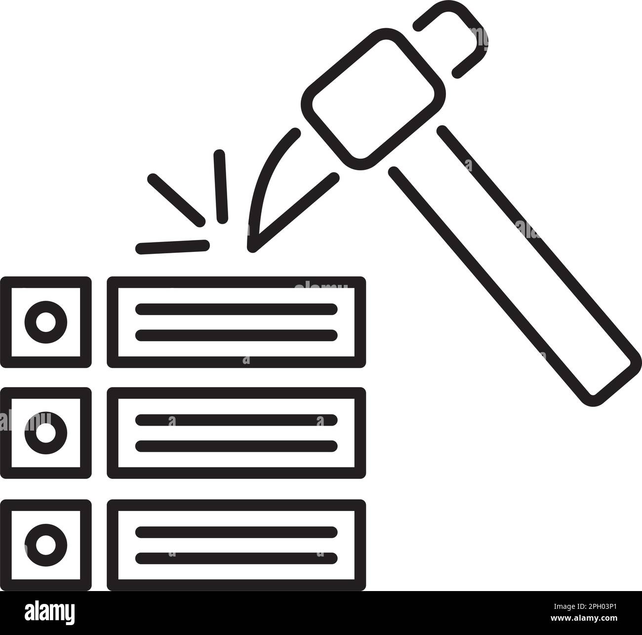 Information technology pick, data mining vector icon illustration Stock Vector Image & Art - Alamy