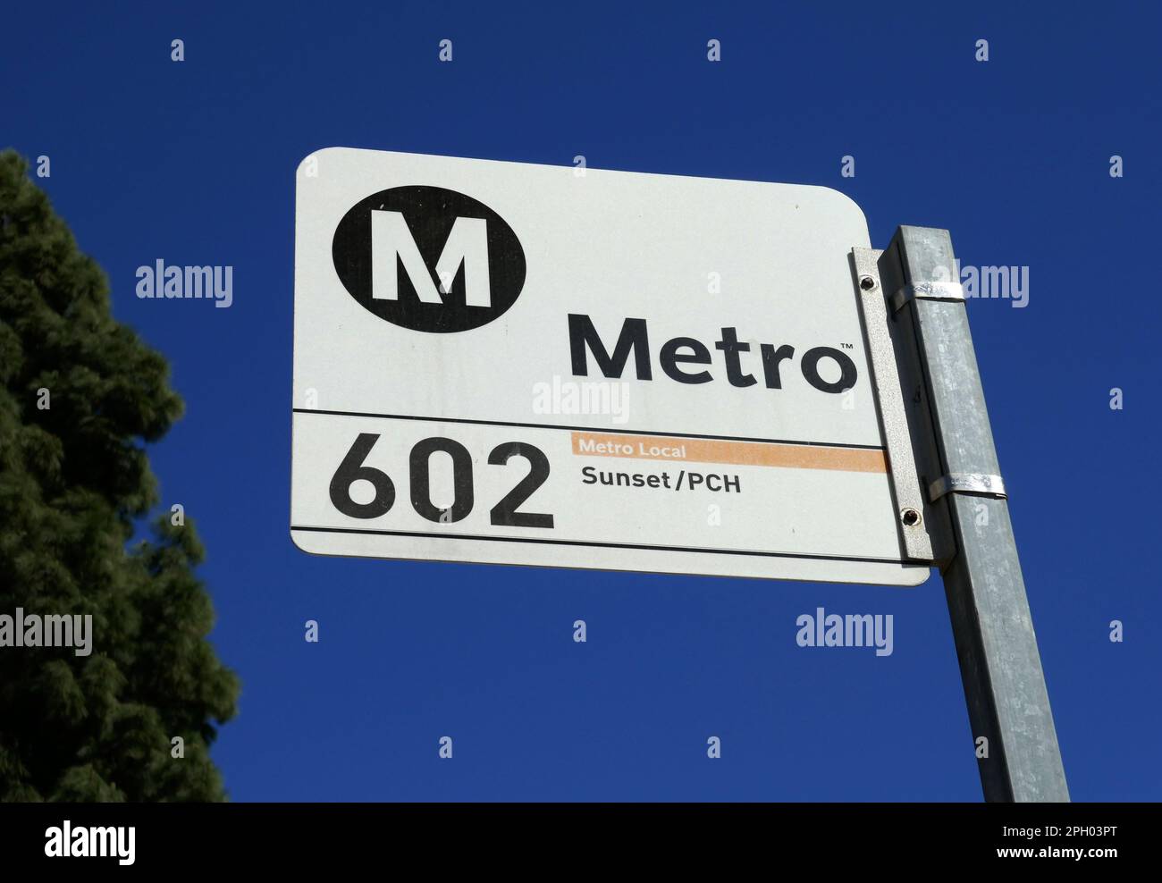 Los Angeles, California, USA 24th March 2023 Metro Bus 602 Sunset PCH ...