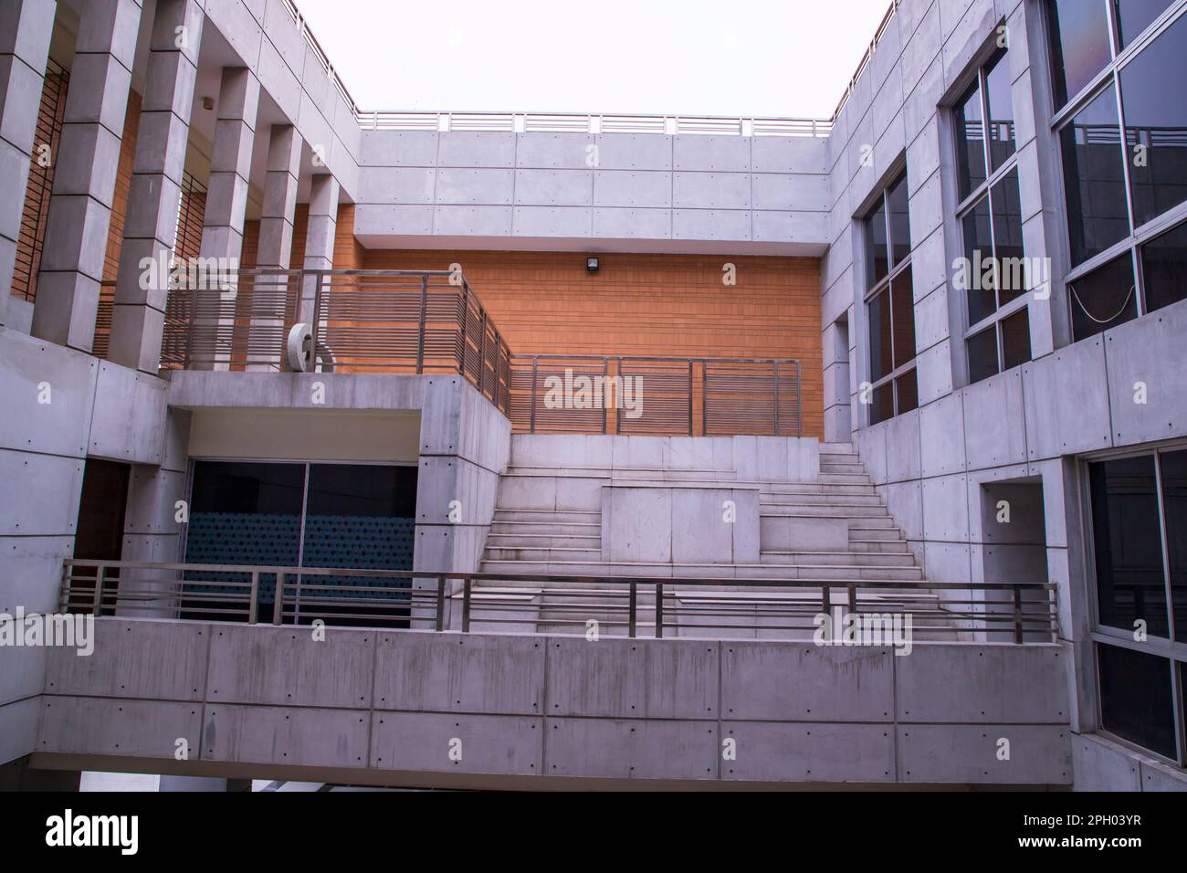 Ali Ahmed Chunka Auditorium. The exterior of a modern building in the ...