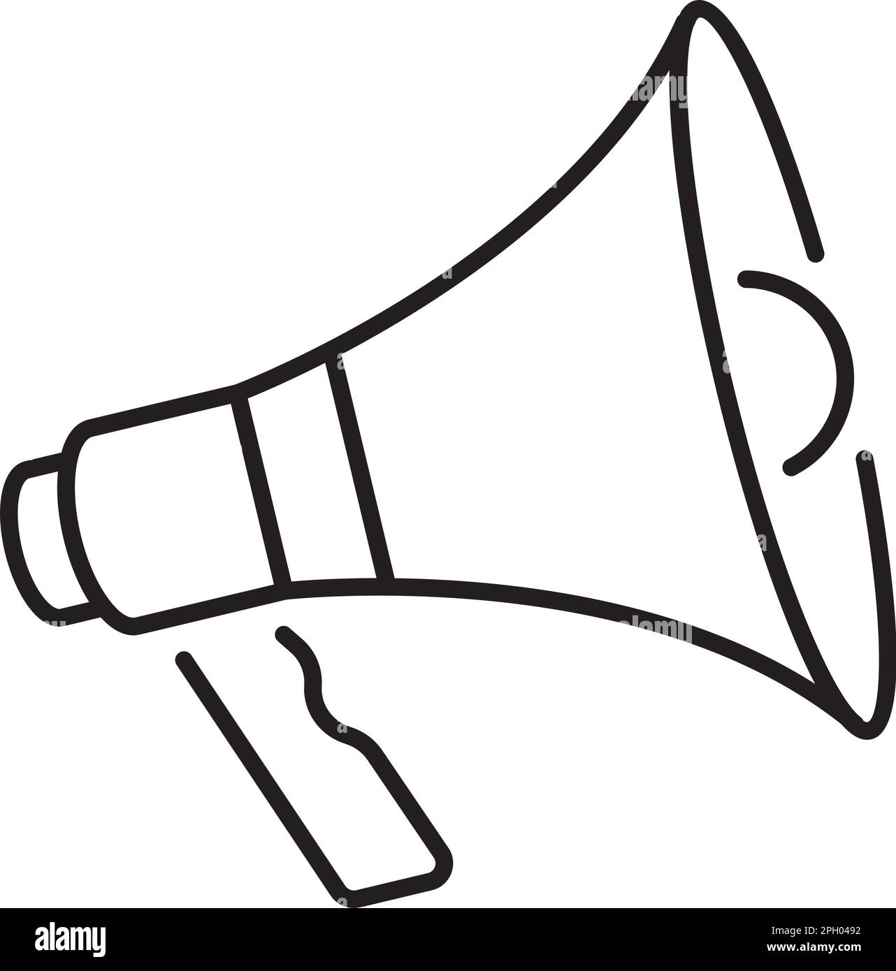 Project management mouthpiece, promotion vector icon illustration Stock ...