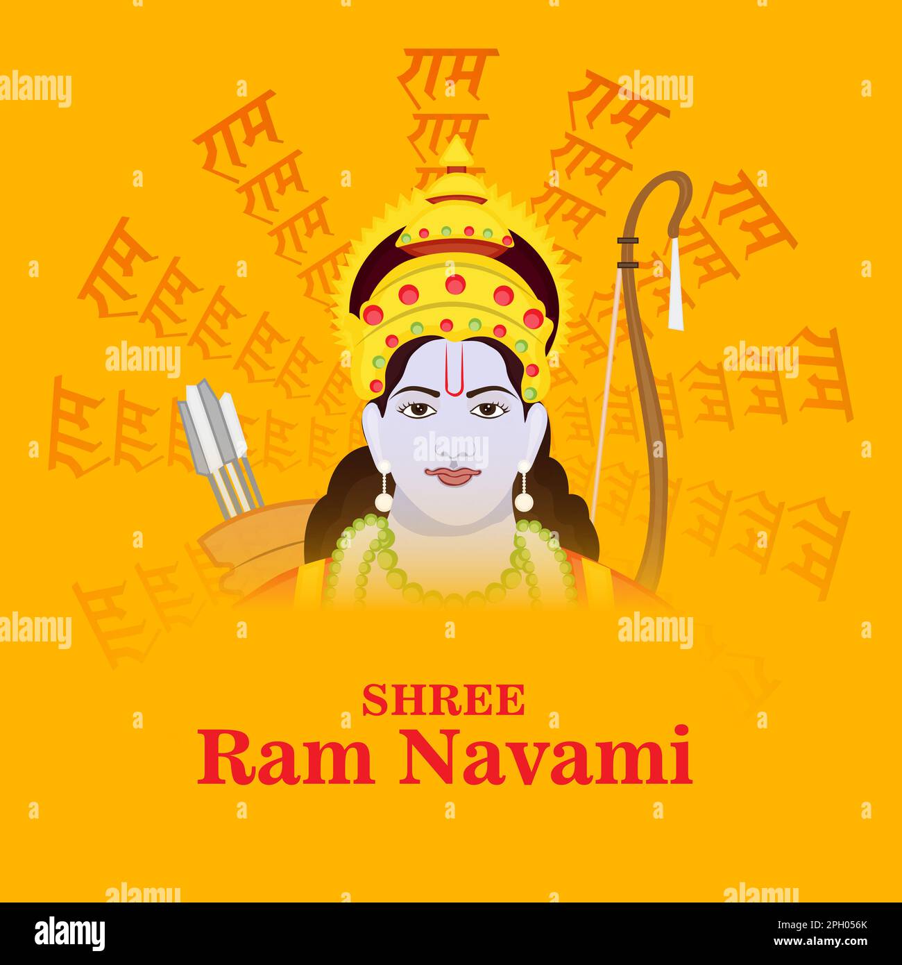 Vector illustration of a background for religious holiday of India with ...