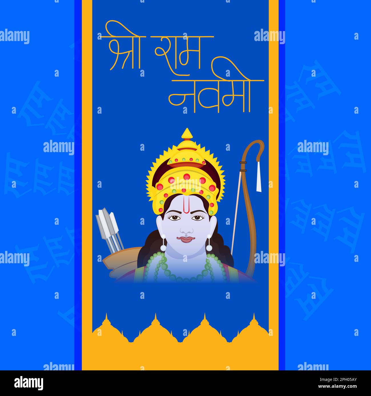 Vector illustration of a background for religious holiday of India with ...