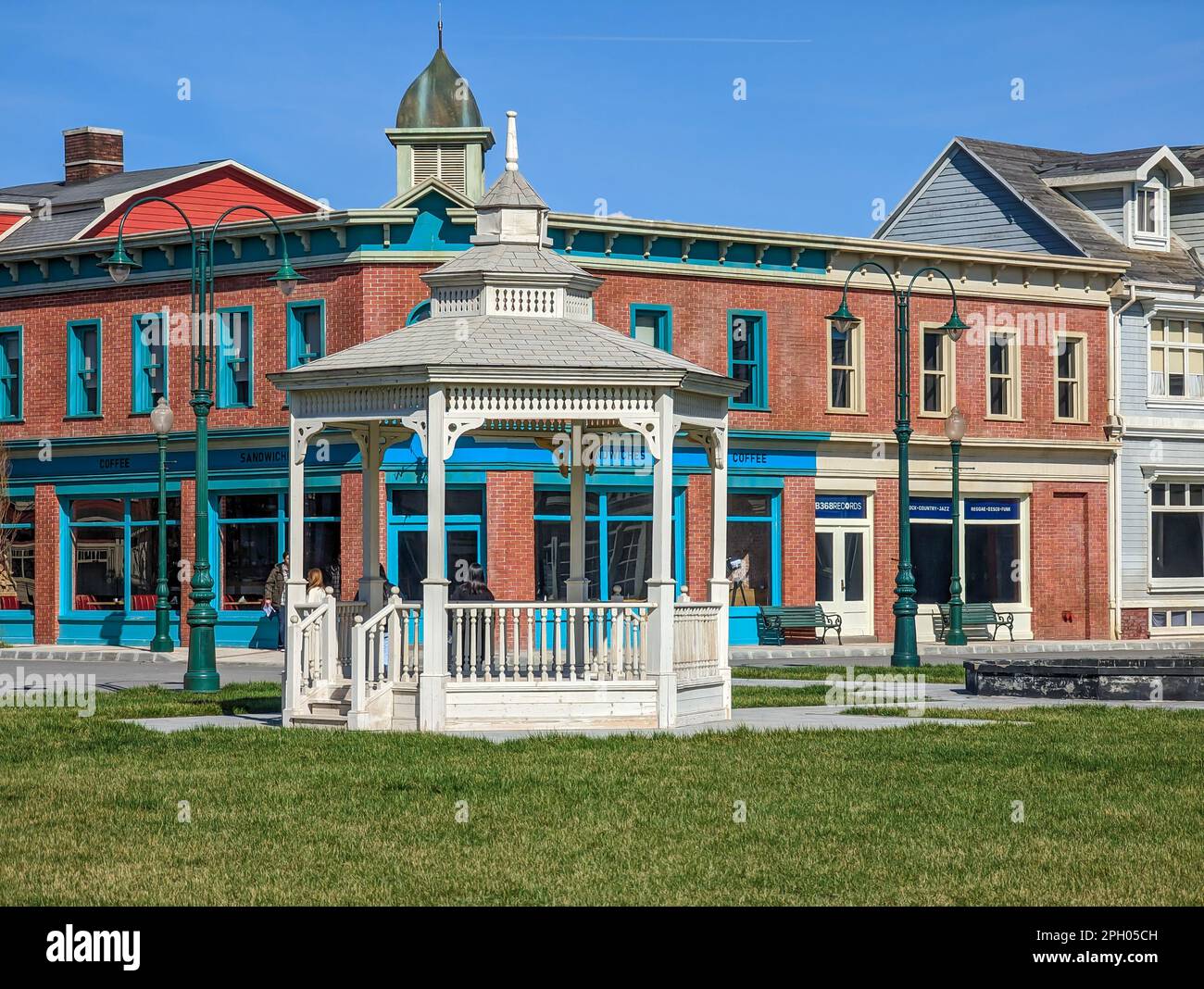 Bucharest, Romania. 12 March 2023: Outdoor sets for the town of Jericho at Buftea Studios where ...