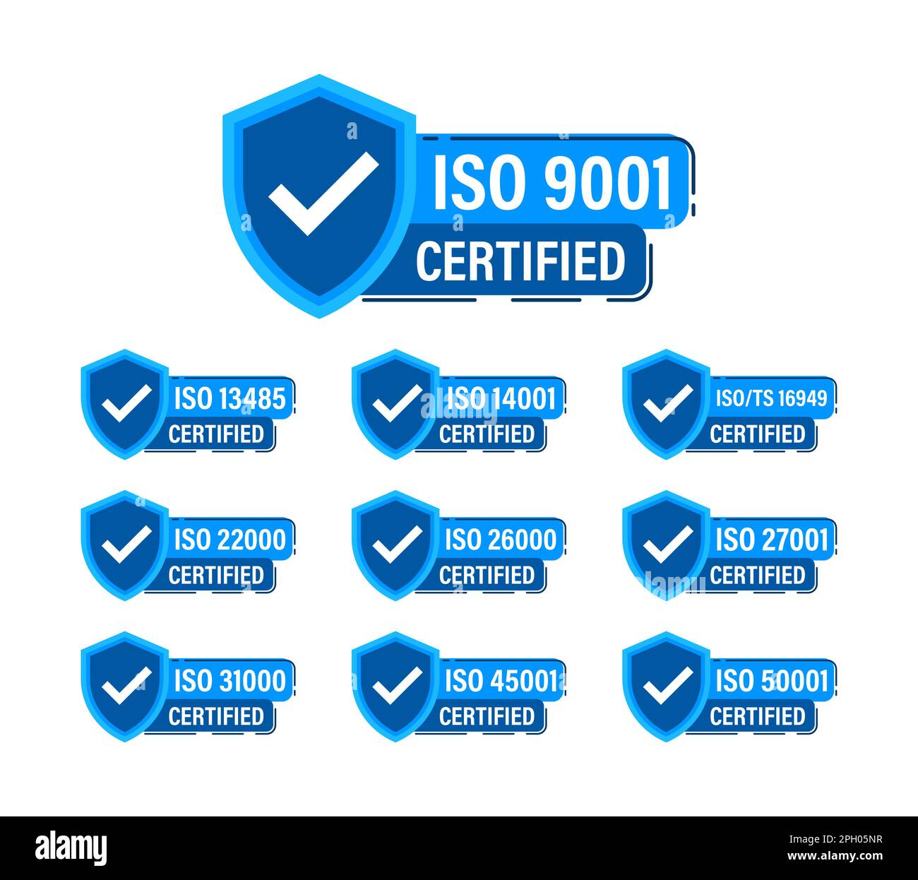ISO certified set stamp and labels. Quality management system certified Stock Vector Image & Art ...