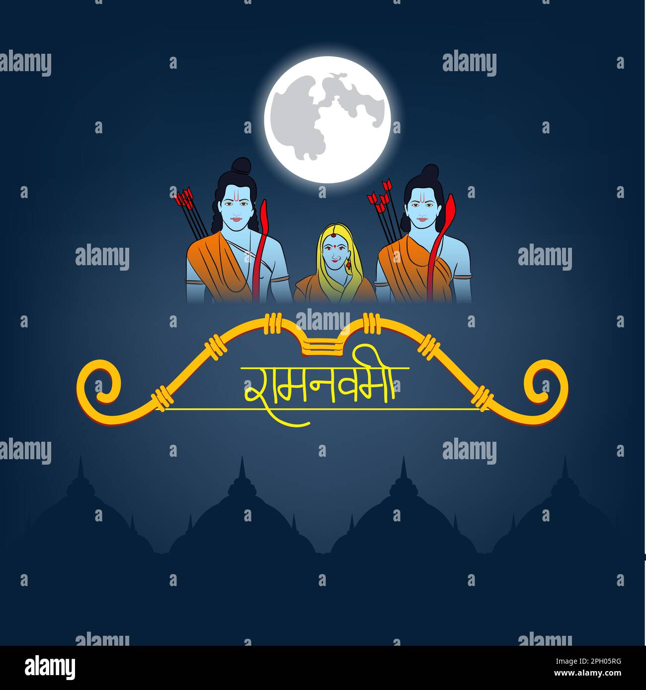 Vector illustration of a background for religious holiday of India with ...