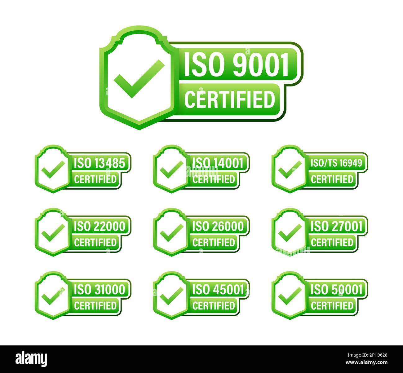 ISO certified set stamp and labels. Quality management system certified Stock Vector Image & Art ...