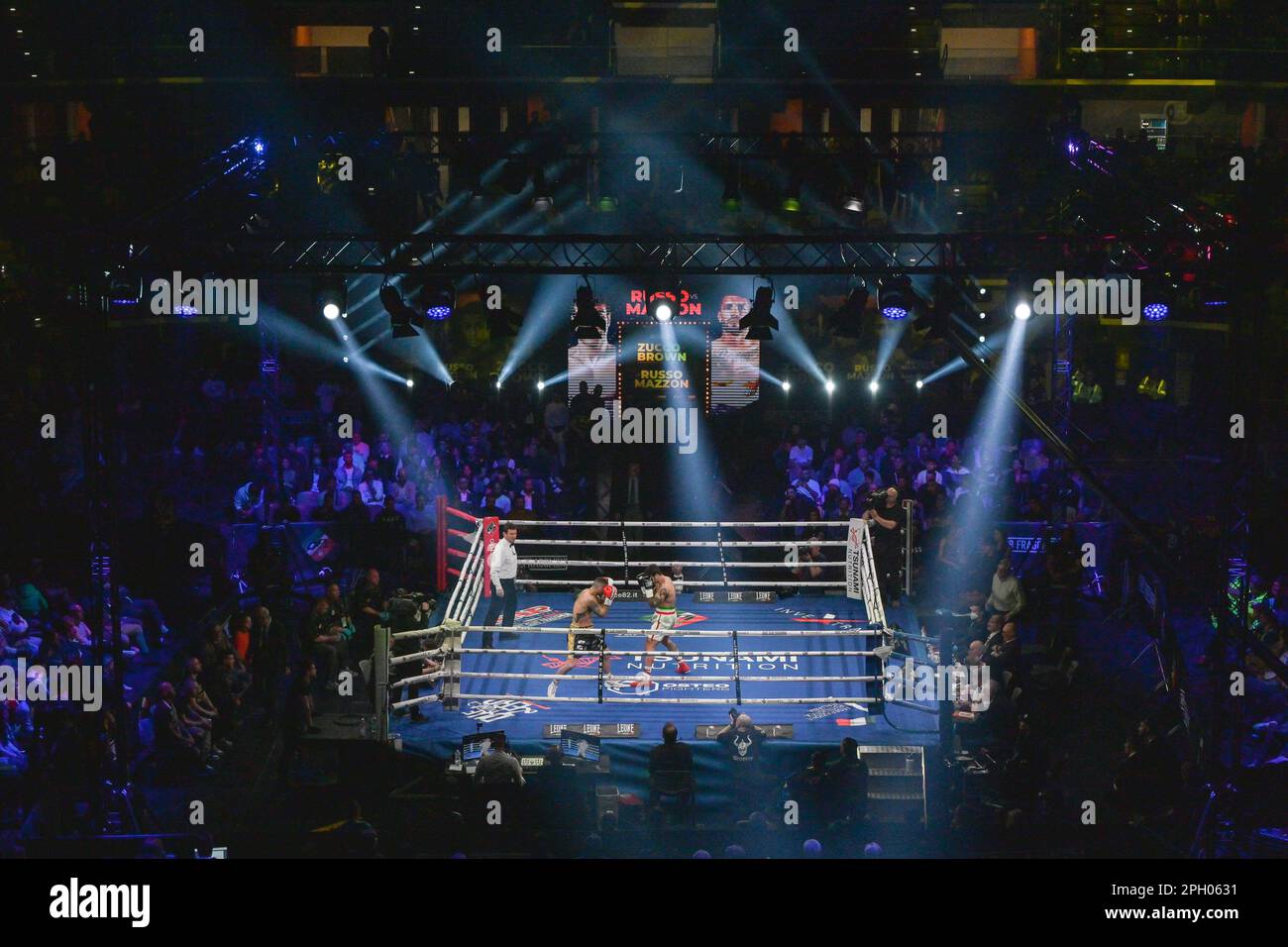 Russo Francesco and Mazzon Christian during the Boxing Italian ...