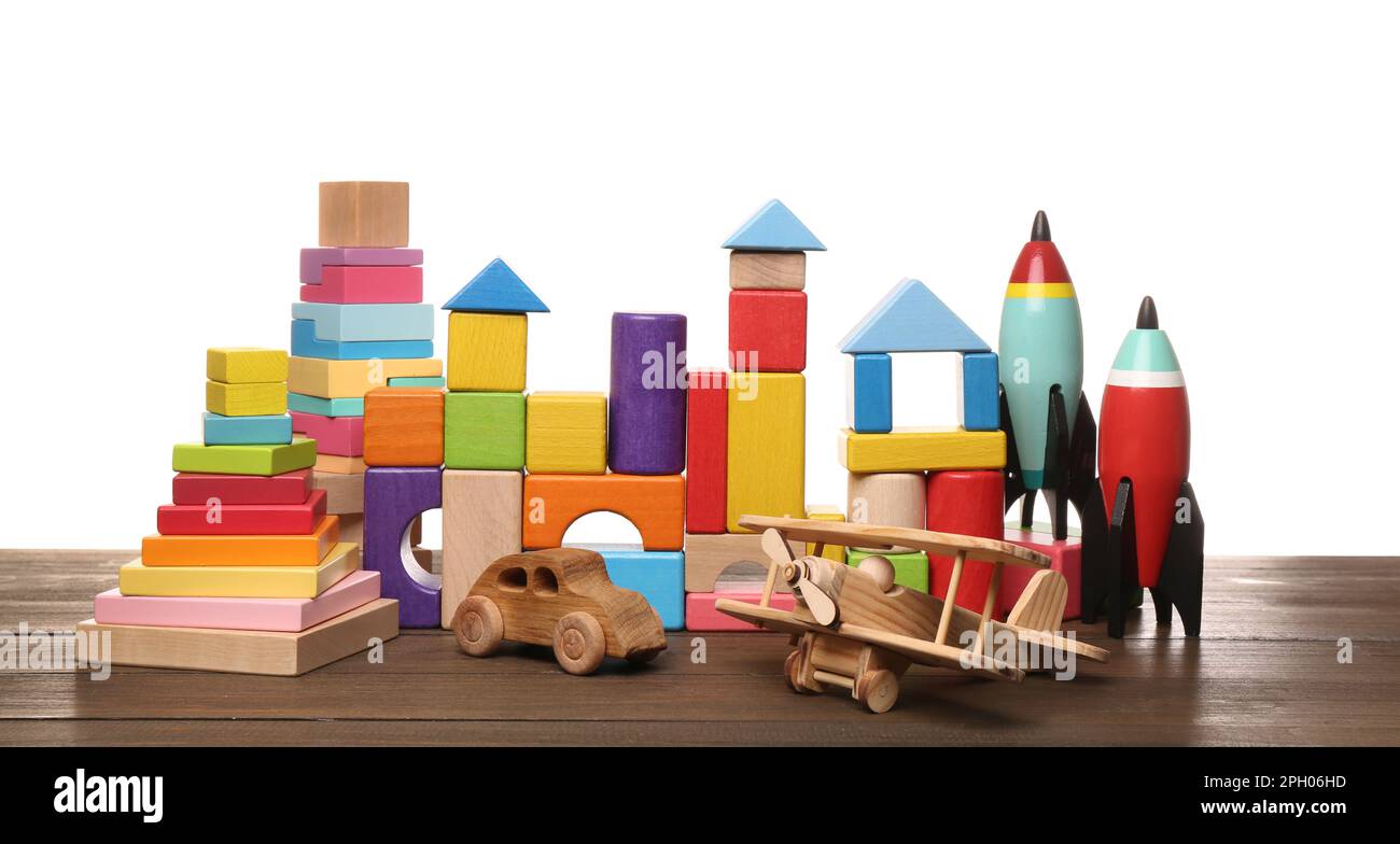 Child playing table many toys hi-res stock photography and images - Alamy