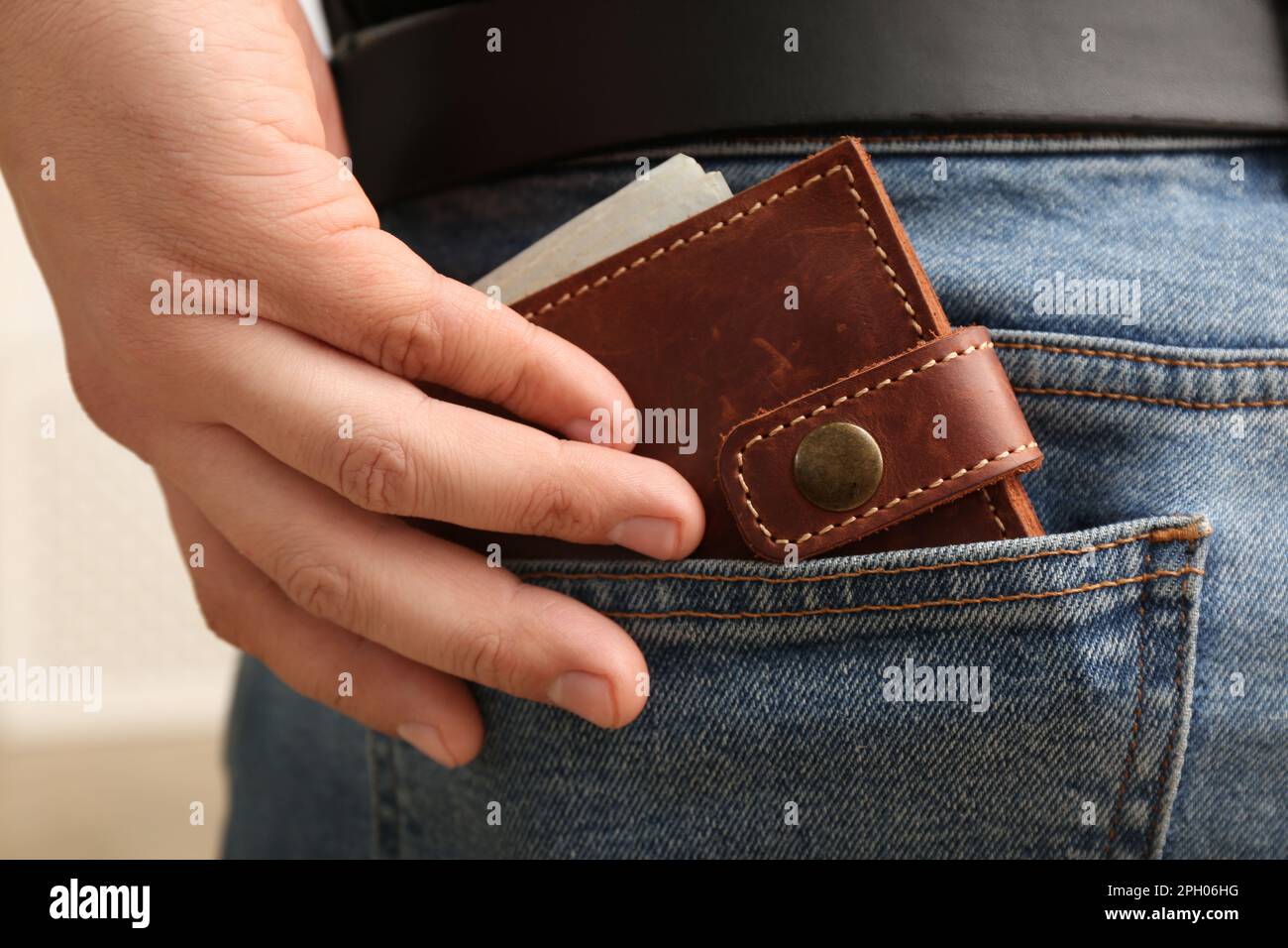 Male hand inside trousers hi-res stock photography and images - Alamy
