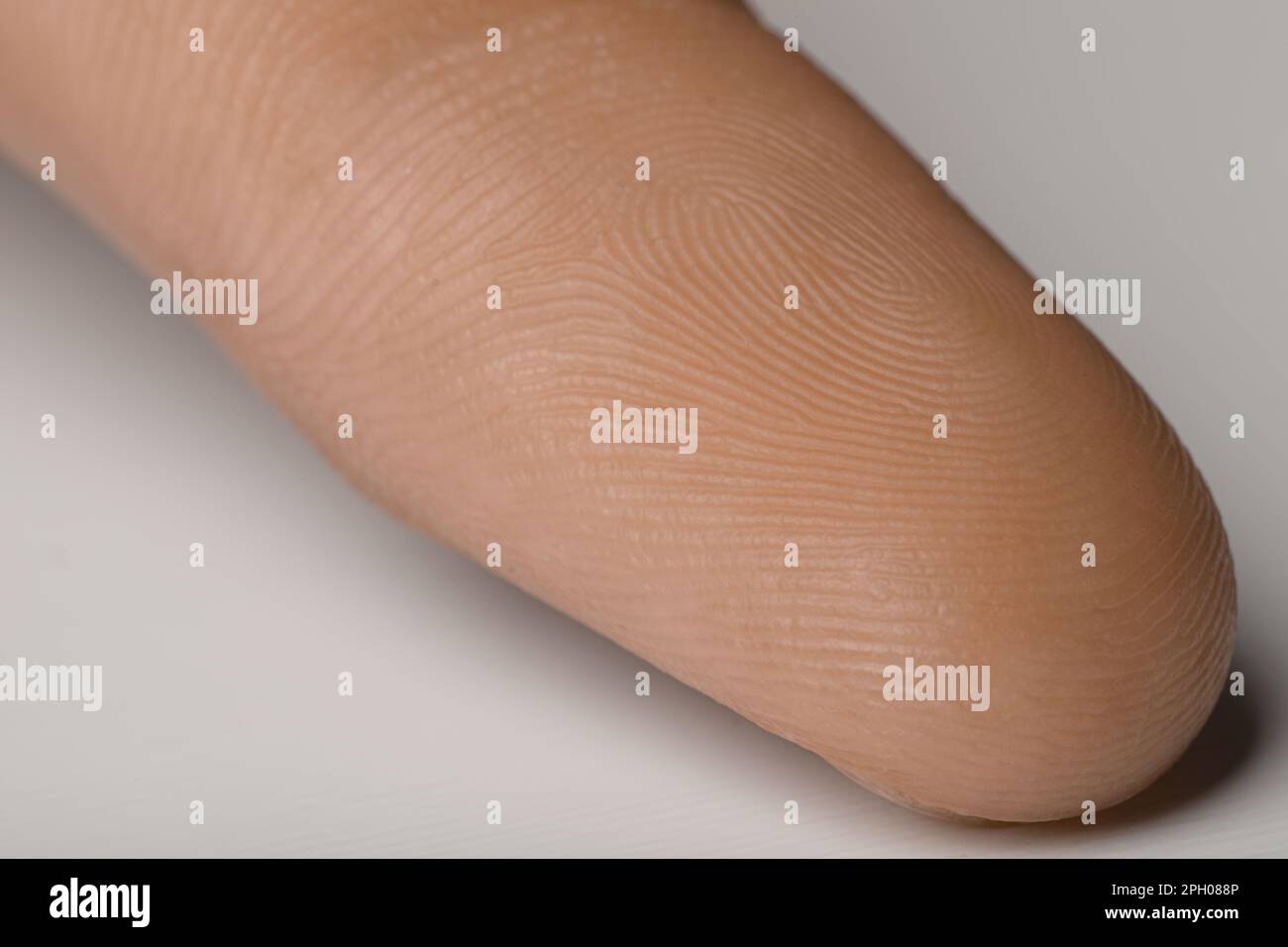 Closeup view of human finger on white background Stock Photo - Alamy