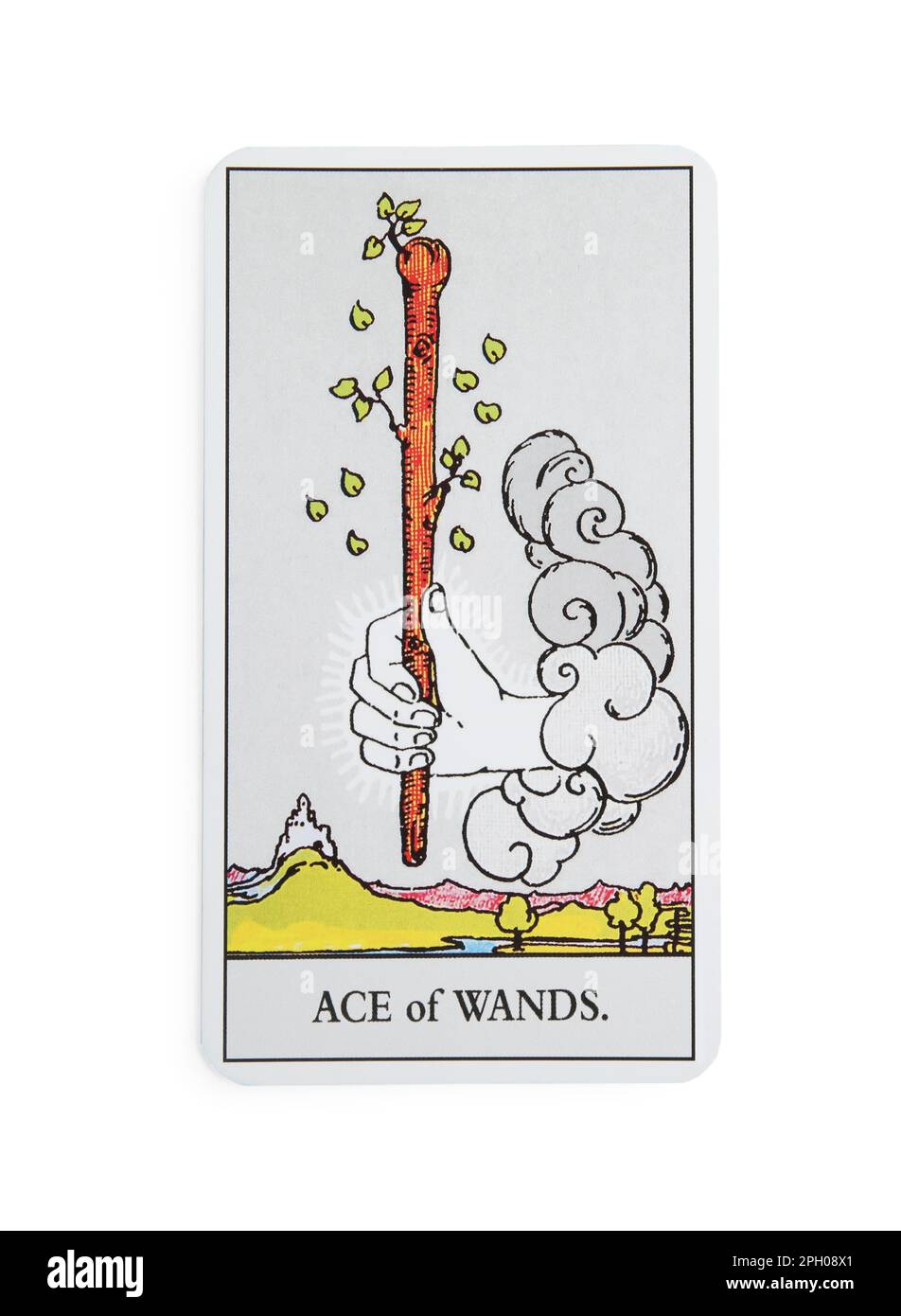 Ace of wands tarot card hi-res stock photography and images - Alamy