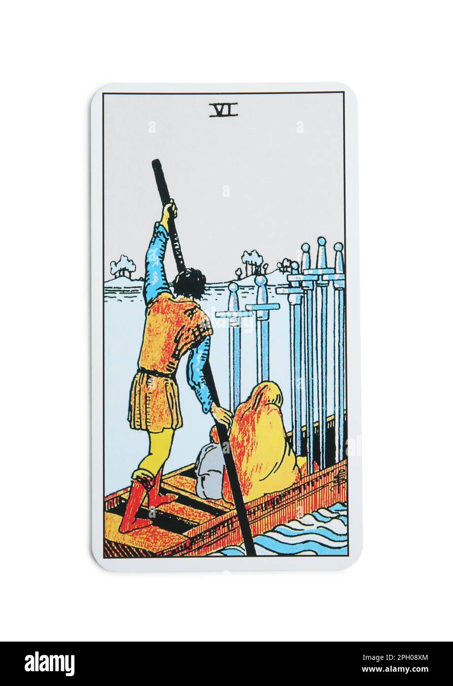 Six of swords tarot card hi-res stock photography and images - Alamy