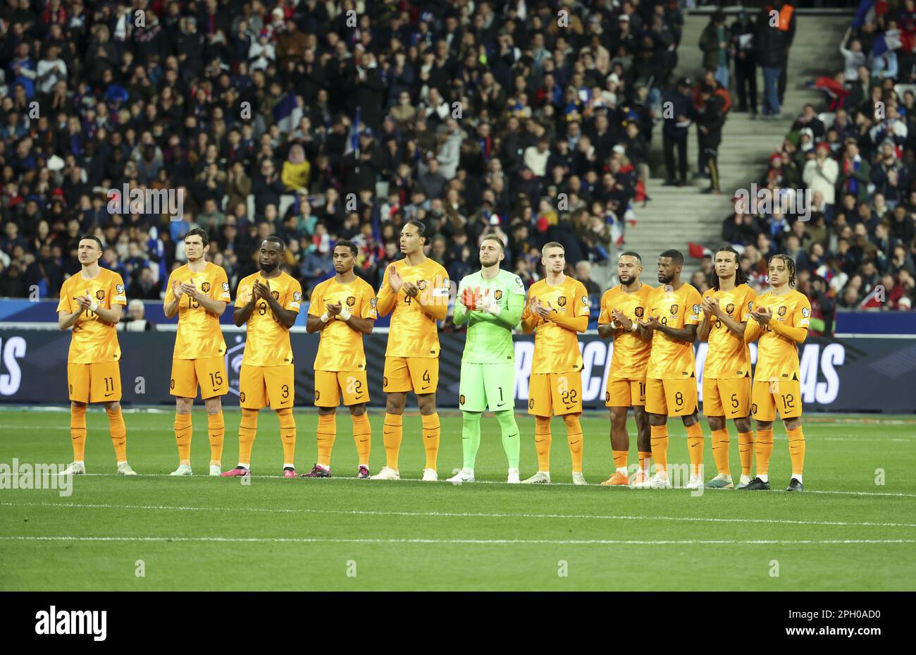 Team Netherlands poses before the UEFA Euro 2024, European Qualifiers ...